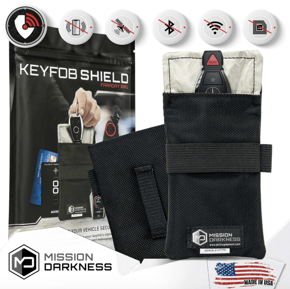 MISSION DARKNESS FARADAY BAG FOR KEY FOBS TWIN PACK – Aus Security Products
