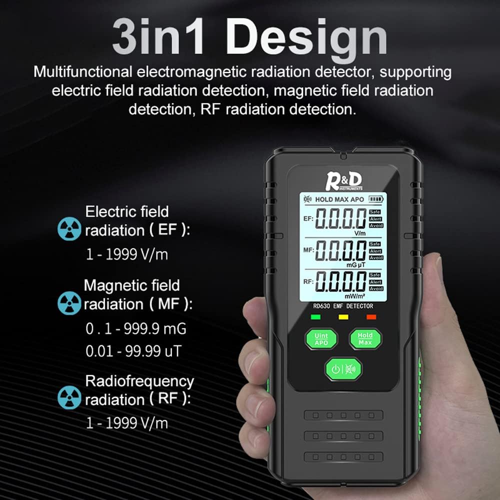 3-in-1 Multi-functional Electromagnetic Radiation Detection Meter – Aus ...